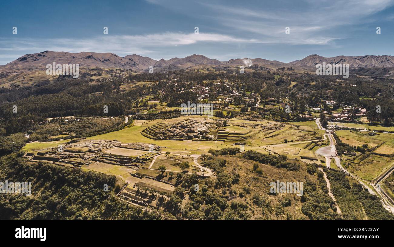 Sacsayhuaman fortress aerial hi-res stock photography and images - Alamy