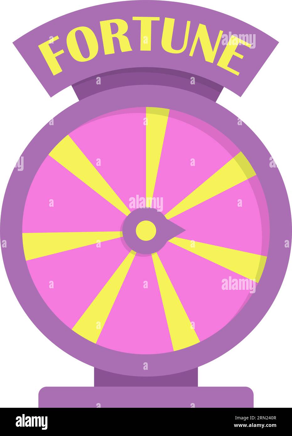 Pink fortune wheel illustration with inscription Stock Vector Image ...