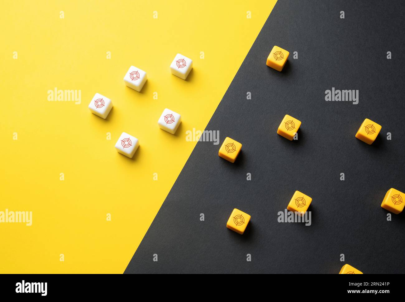 Achieved goals and the unknown ahead. In process of achieving. Select ...