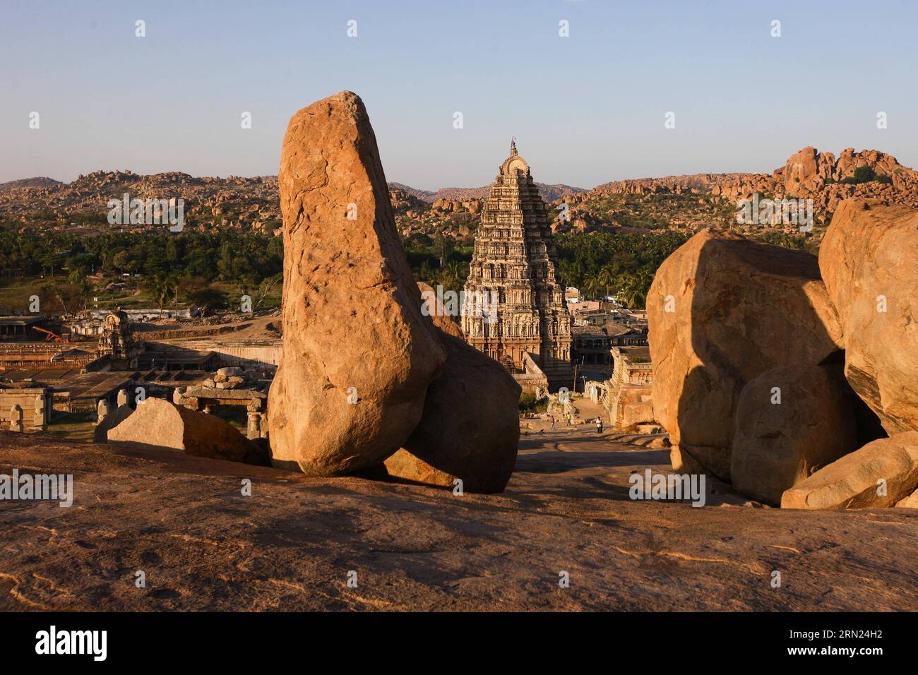 The Virupaksha Temple is seen at Hampi in Bellary District of India s ...