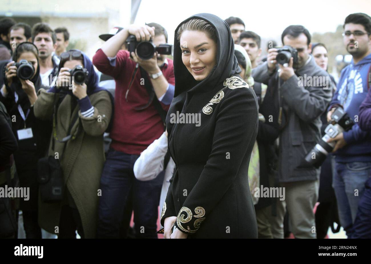 Iranian actress Sahar Qoreishi poses during the photocall for the film ...