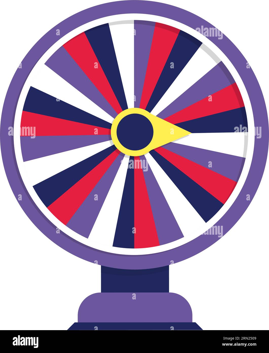 Blue, red and white fortune wheel illustration Stock Vector Image & Art ...