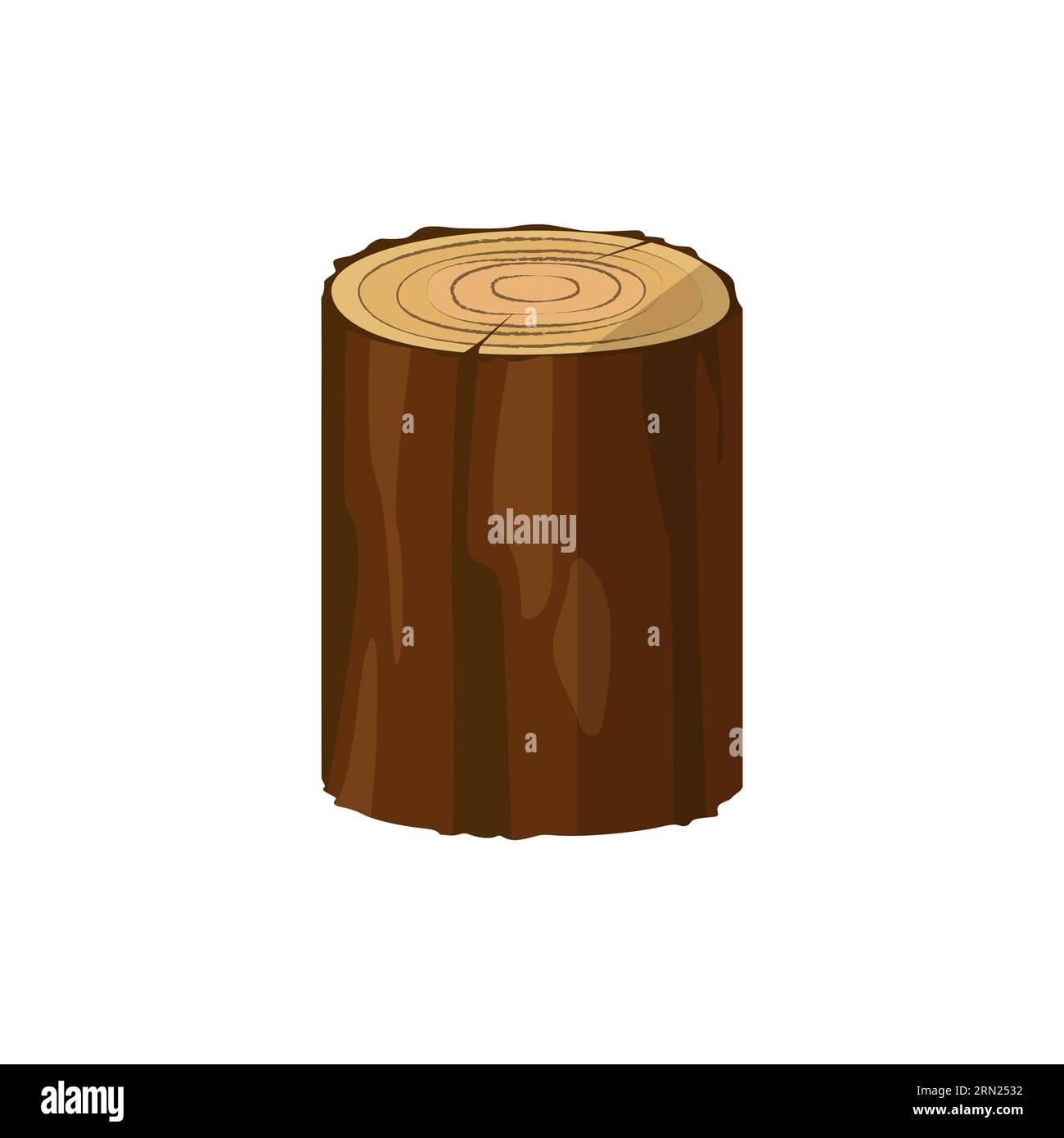 Wooden stump illustration. Log, tree trunk Stock Vector Image & Art - Alamy