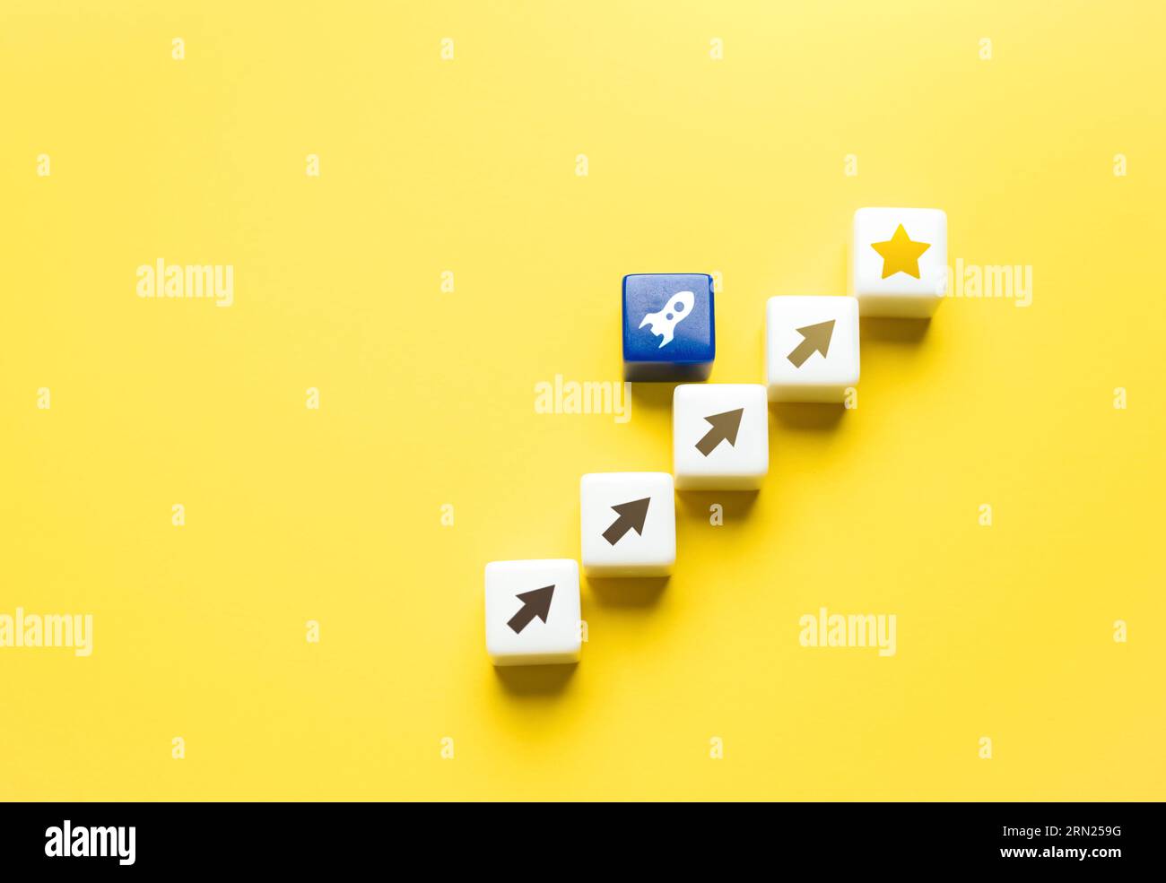 The startup strives for success. Successful launch of a startup ...