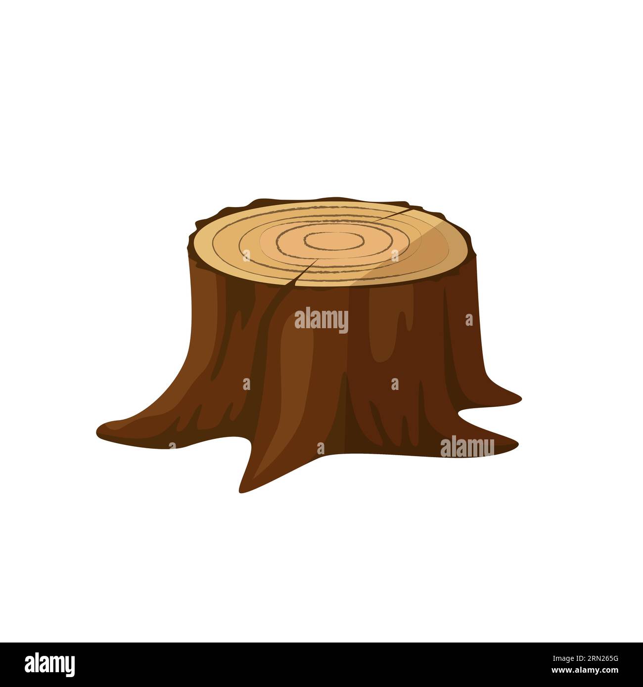 Wooden stump illustration. Circle, tree trunk Stock Vector Image & Art ...