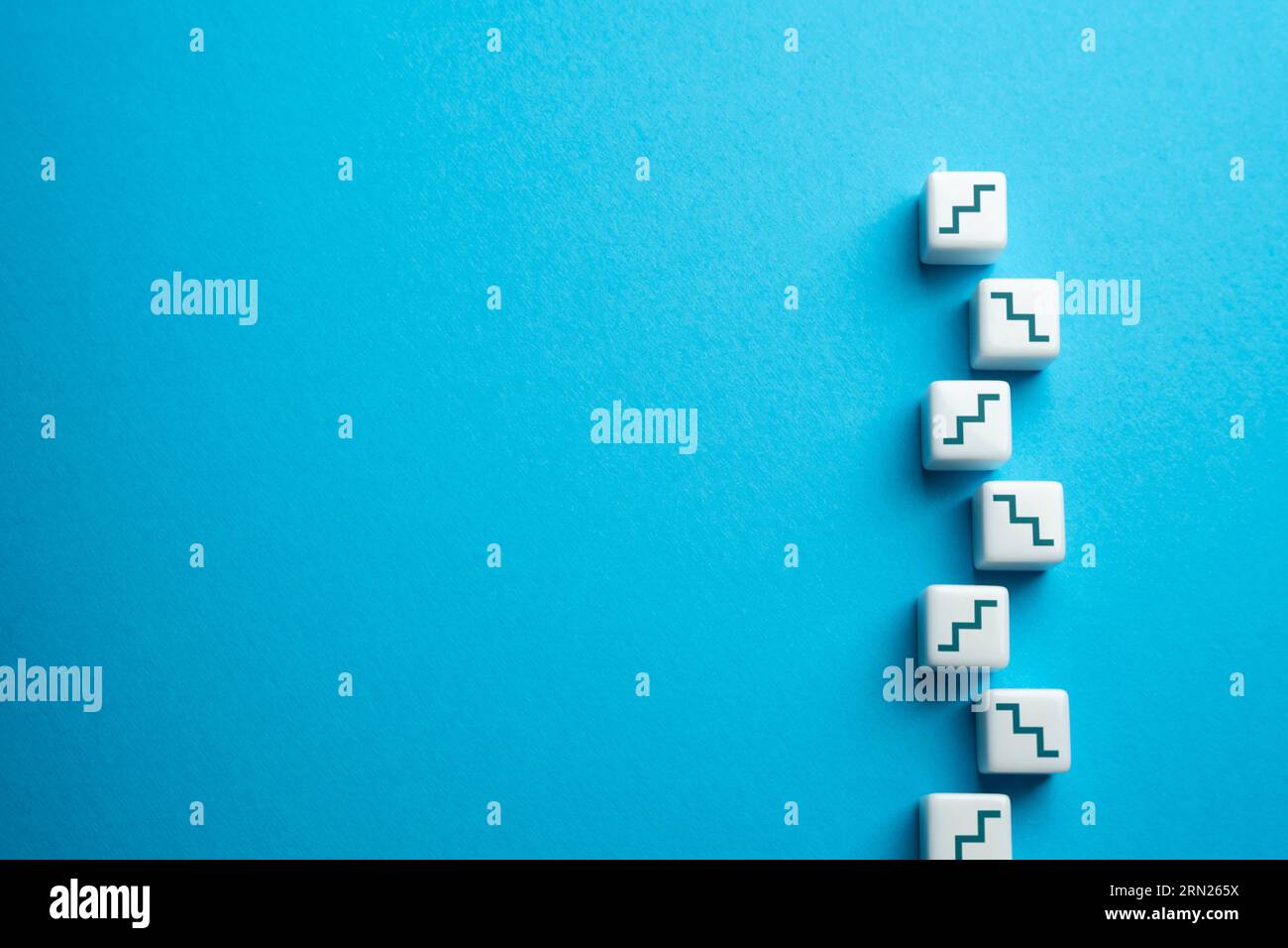 Stairs to success. The concept of growth and development. Accumulation ...