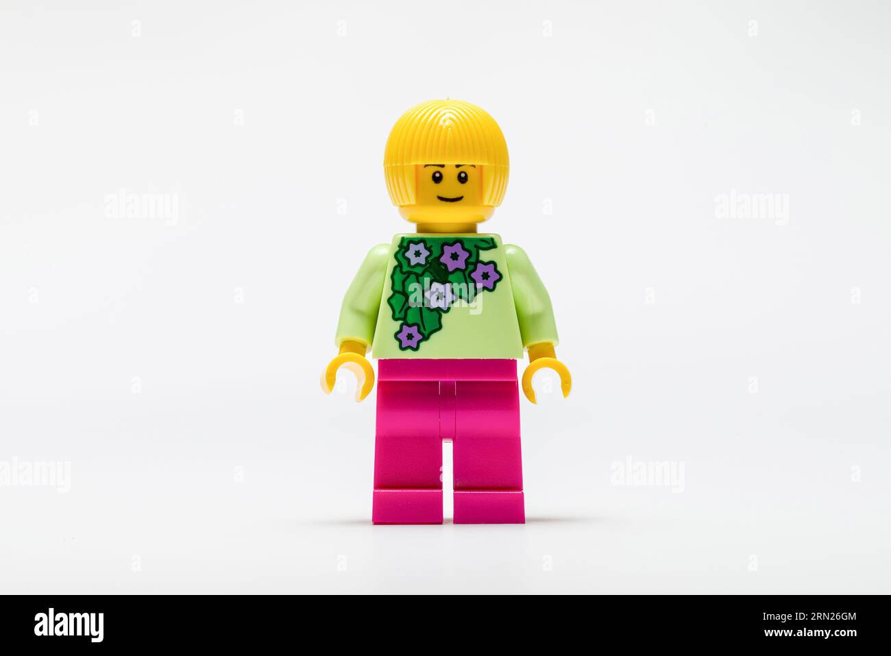 Antalya, Turkey - August 22, 2023: Traveler Lego female character on ...