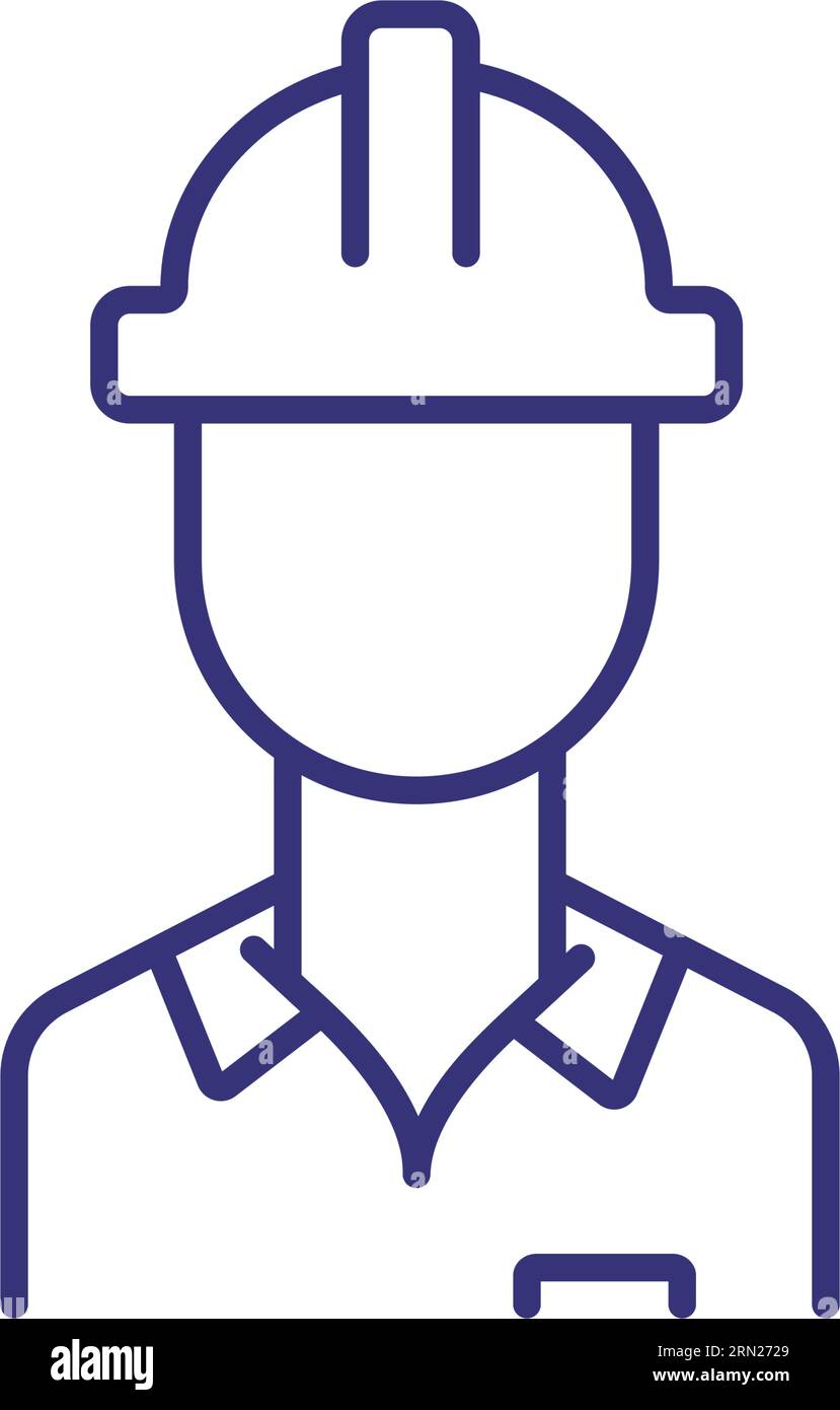 Construction foreman line icon Stock Vector Image & Art - Alamy