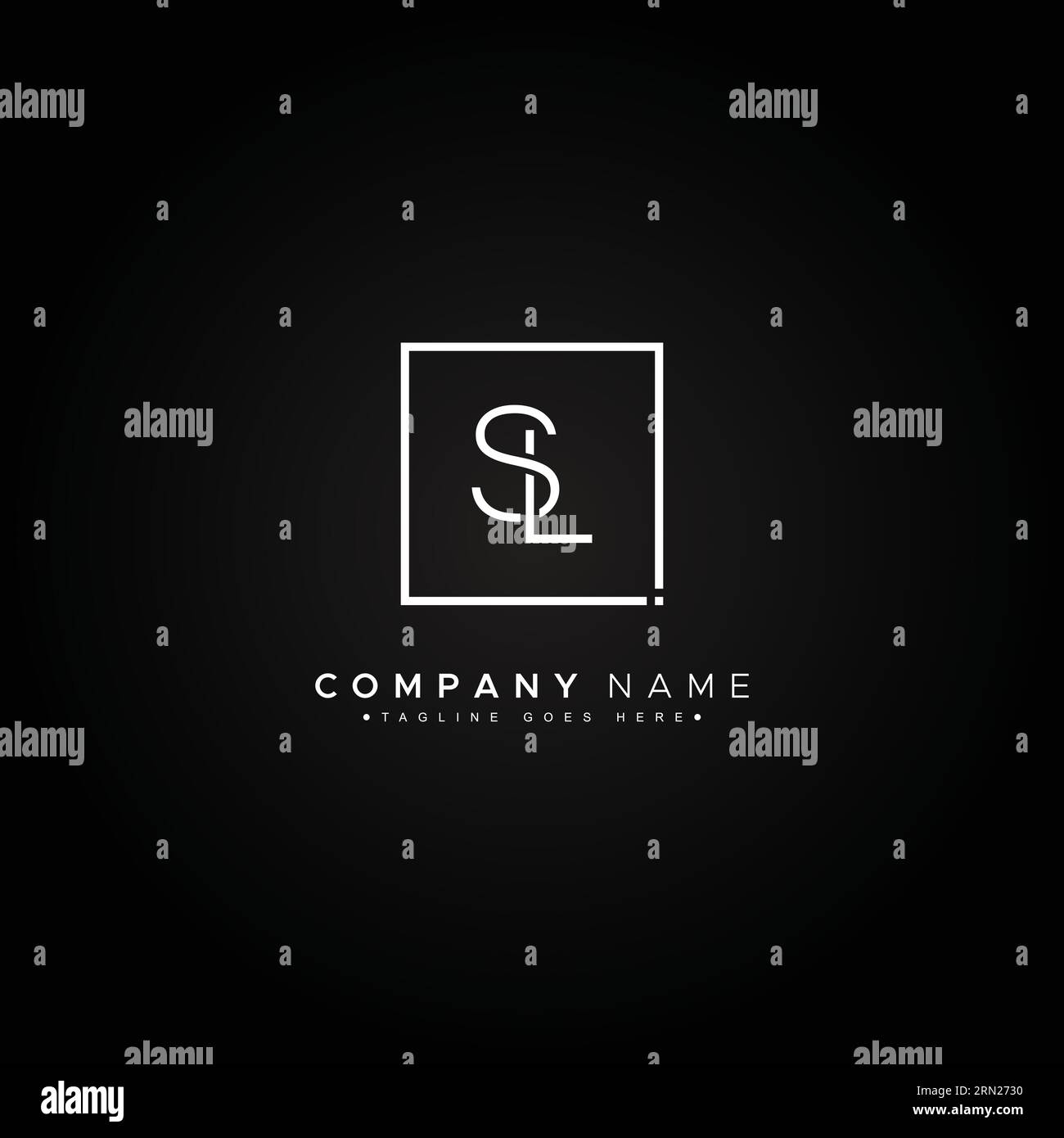 Creative Monogram for Initial Letter SL Logo - Minimal Vector Logo ...