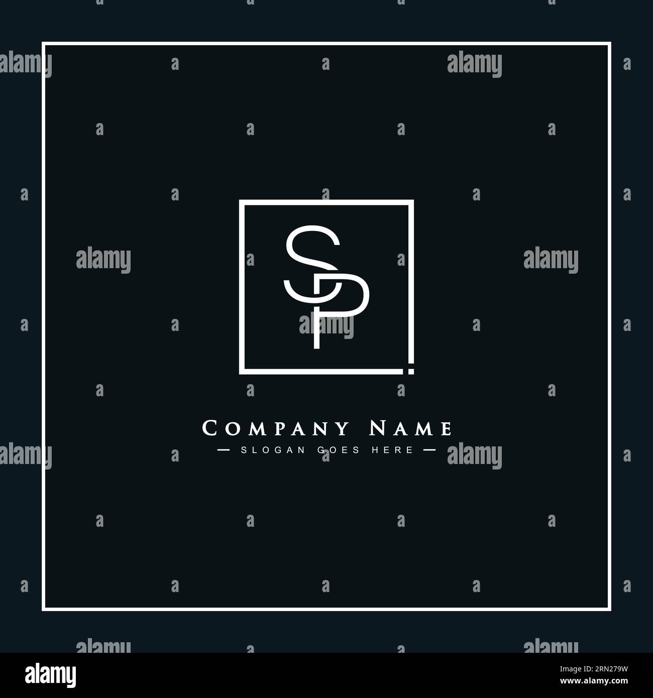 SP Vector Logo Template - Simple Icon for Initial Letter S and P ...