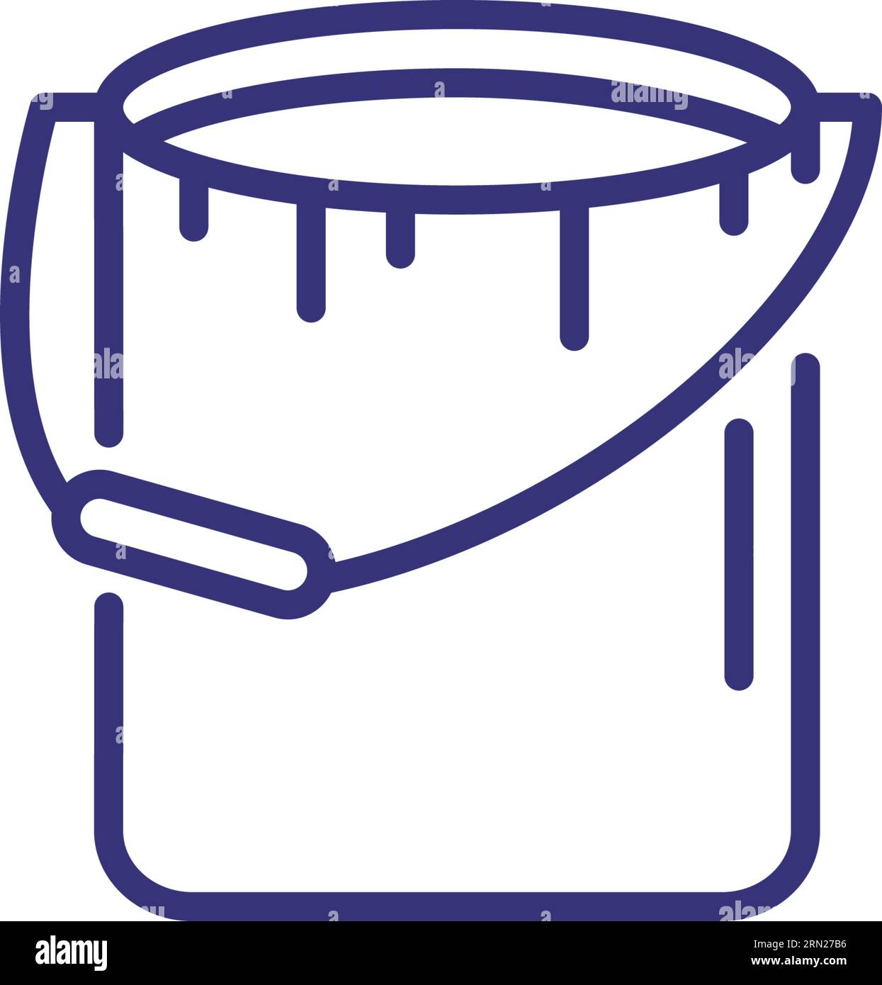Paint bucket line icon Stock Vector Image & Art - Alamy