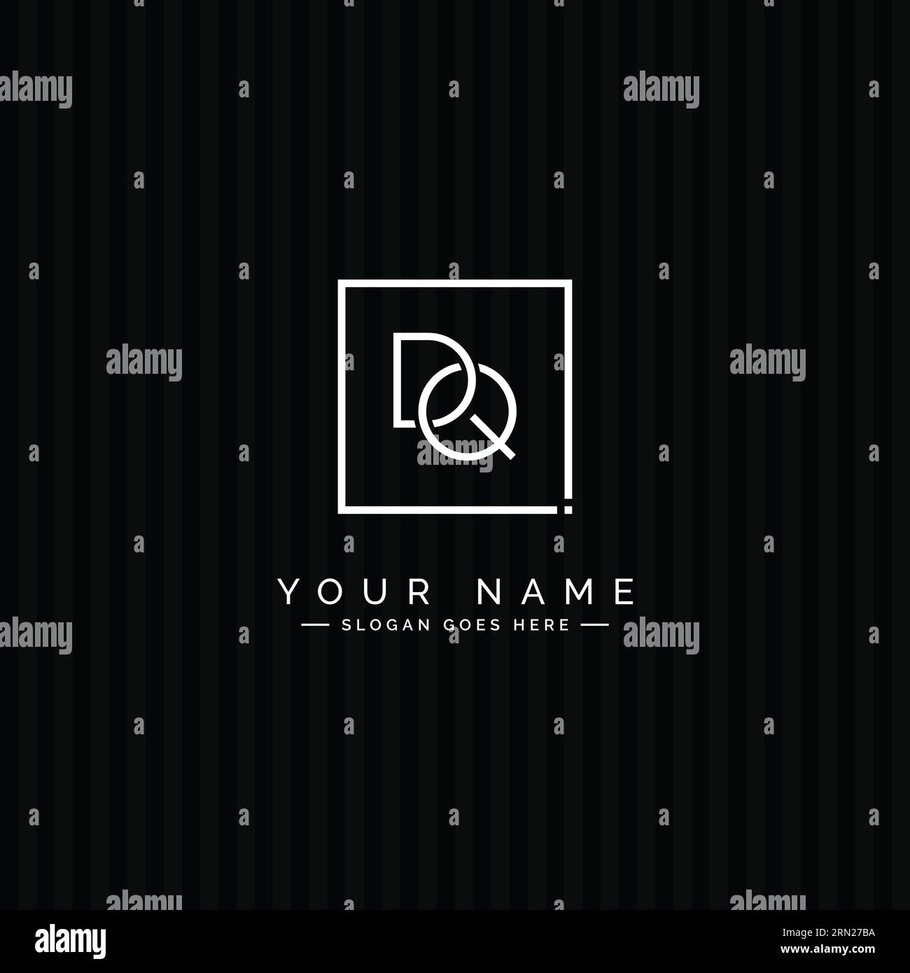 Vector Template for Initial Letter DQ Logo - Elegant Monogram Logo for ...