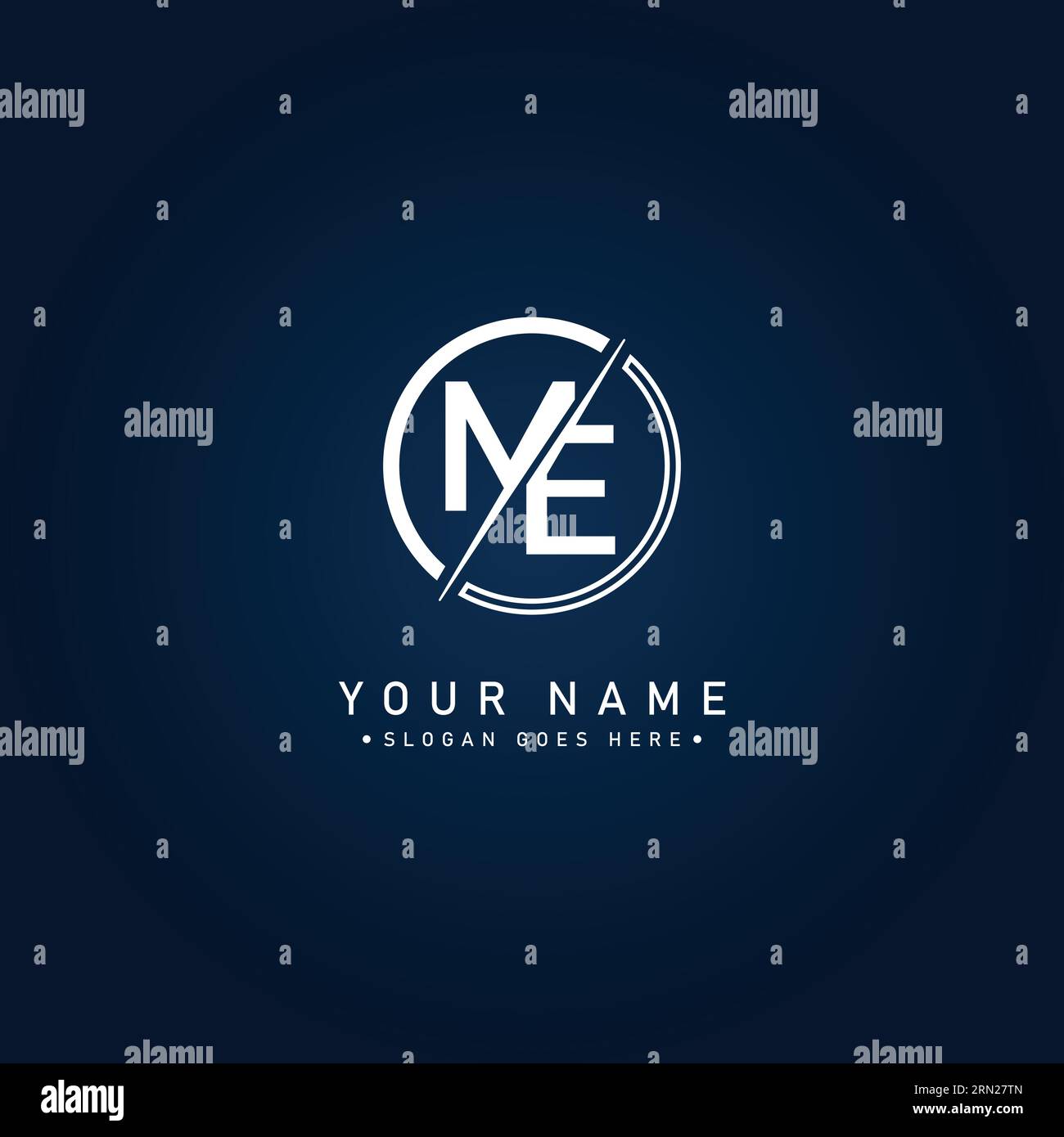 ME Vector Logo Template - Simple Icon for Initial Letter M and E ...