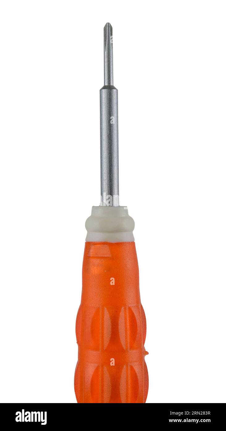 Precision screwdriver isolated in white background Stock Photo - Alamy