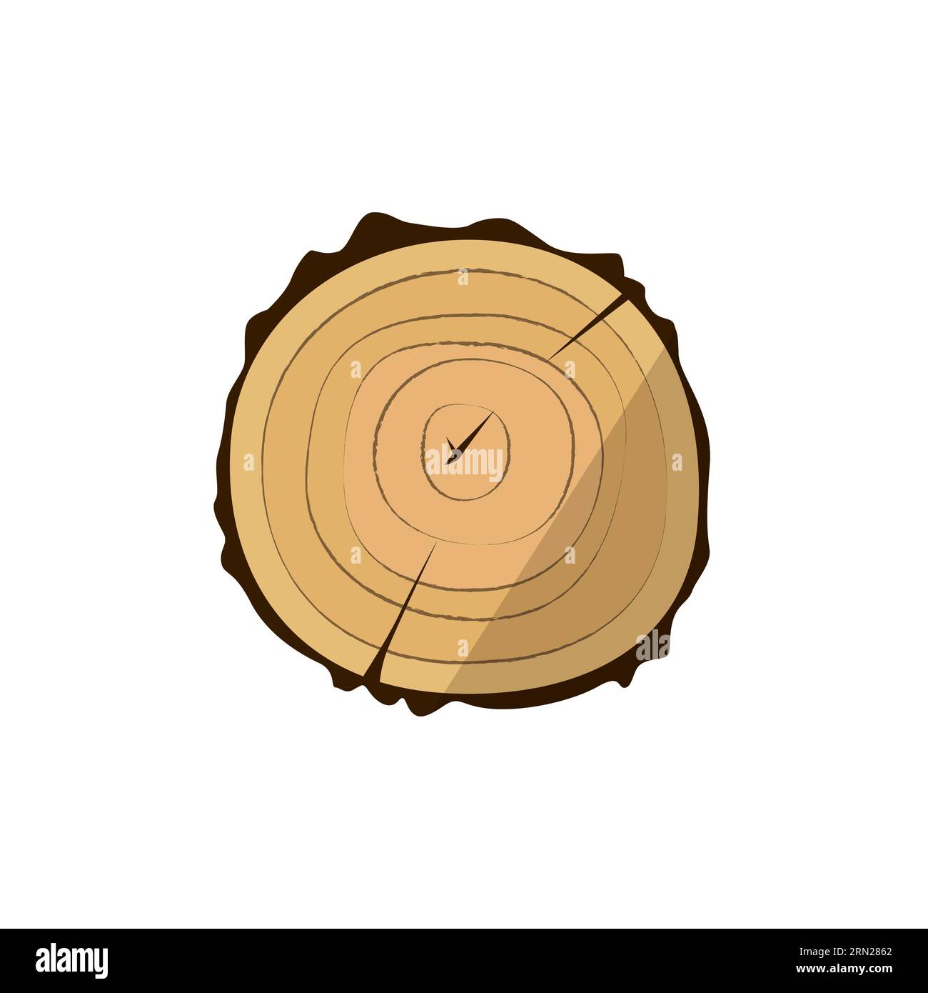Top view of wooden stump illustration Stock Vector Image & Art - Alamy
