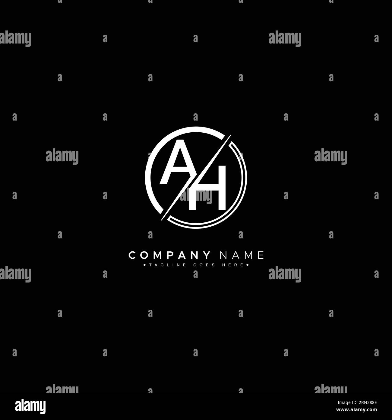 AH Minimal Vector Logo - Simple Business Logo for Monogram A and H ...
