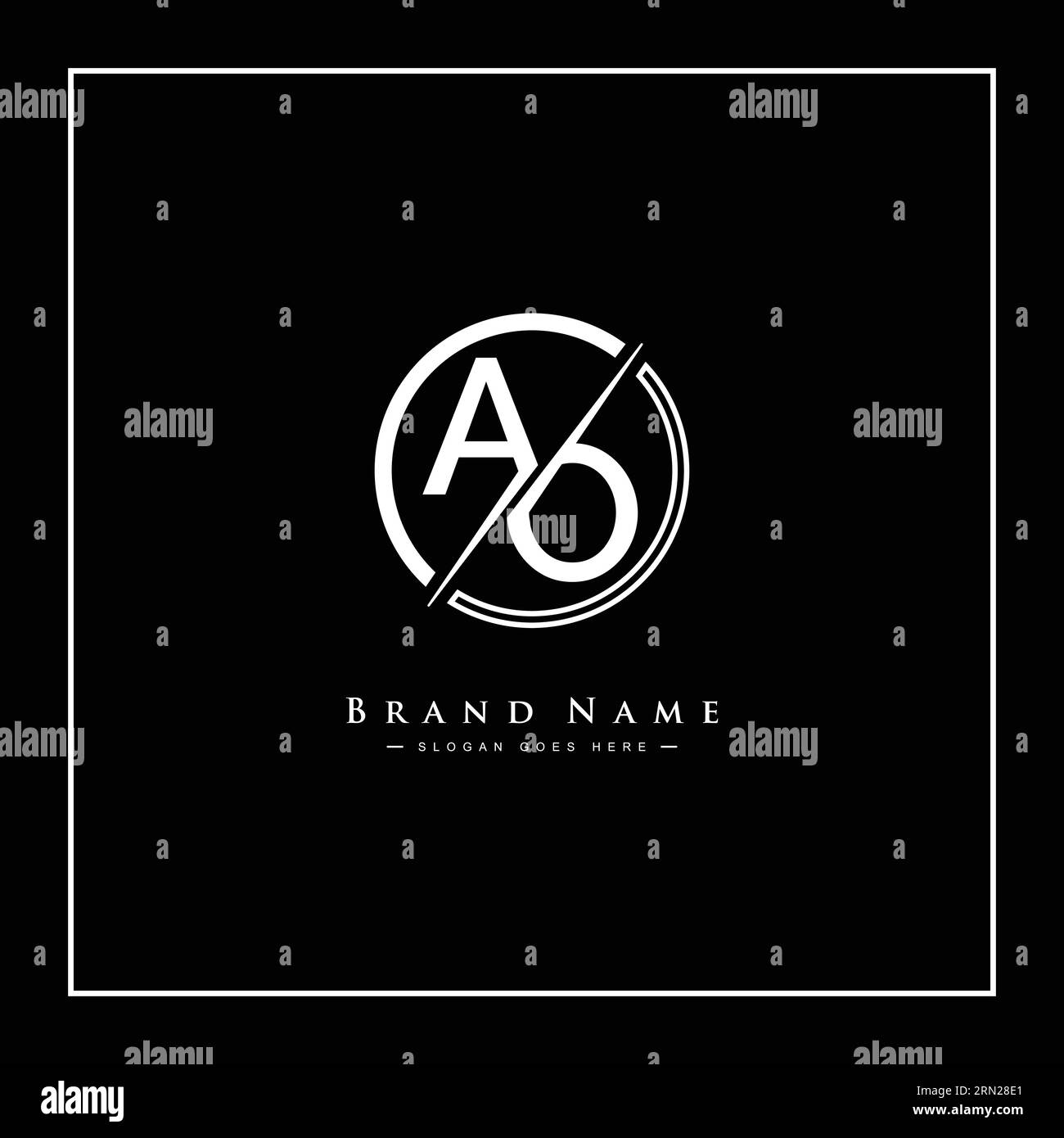 AO Minimal Vector Logo - Simple Business Logo for Monogram A and O ...