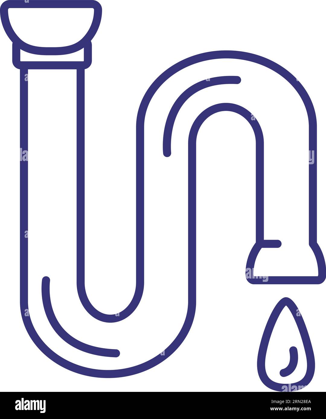Plumbing icon outline style Stock Vector Images - Alamy