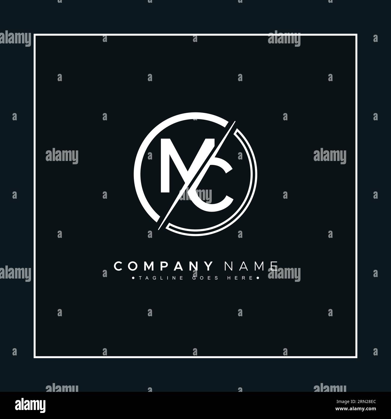 Initial MC Vector Logo - Elegant Monogram Template for letter M and C ...