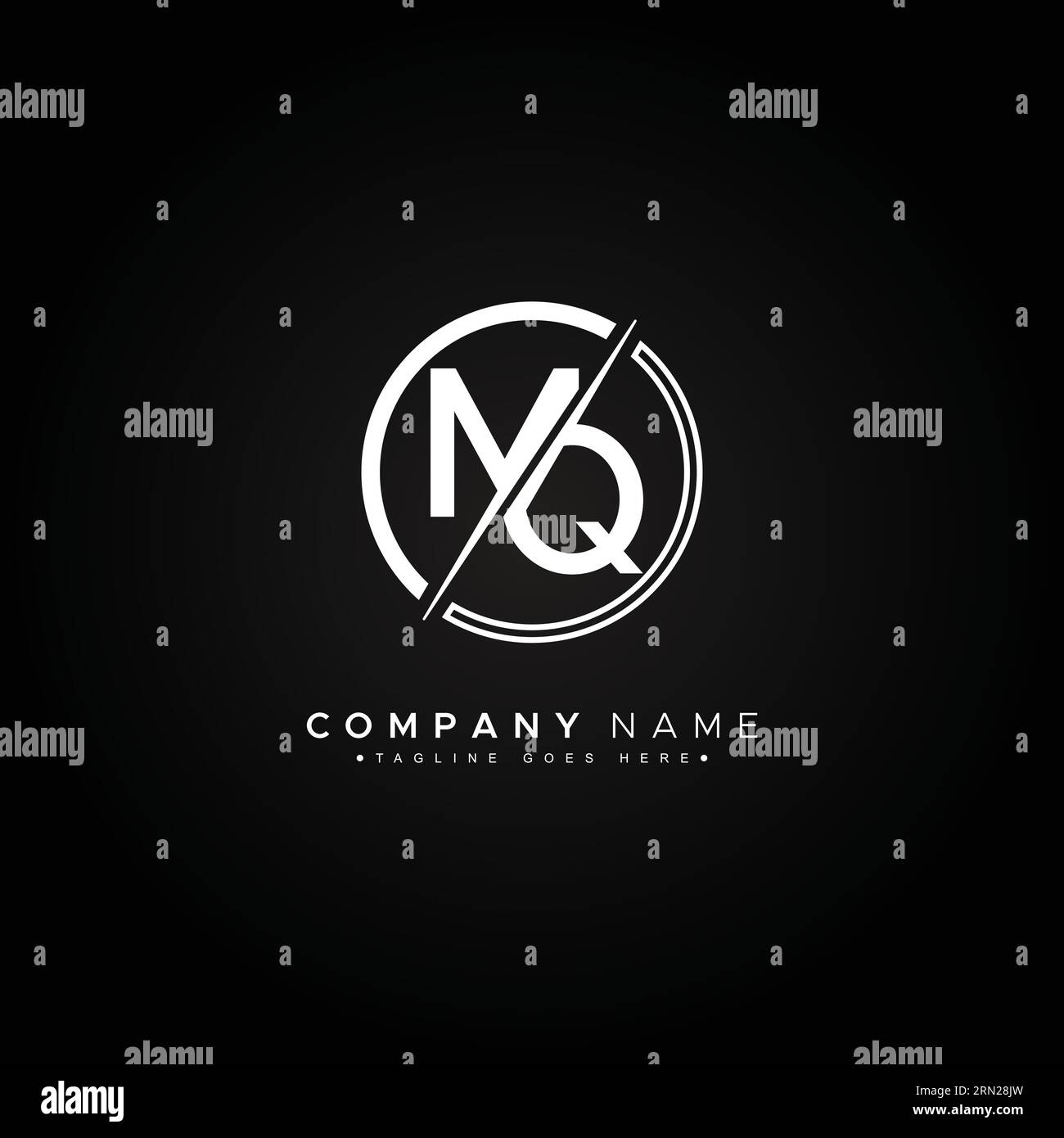 Initial MQ Vector Logo - Elegant Monogram Template for letter M and Q ...