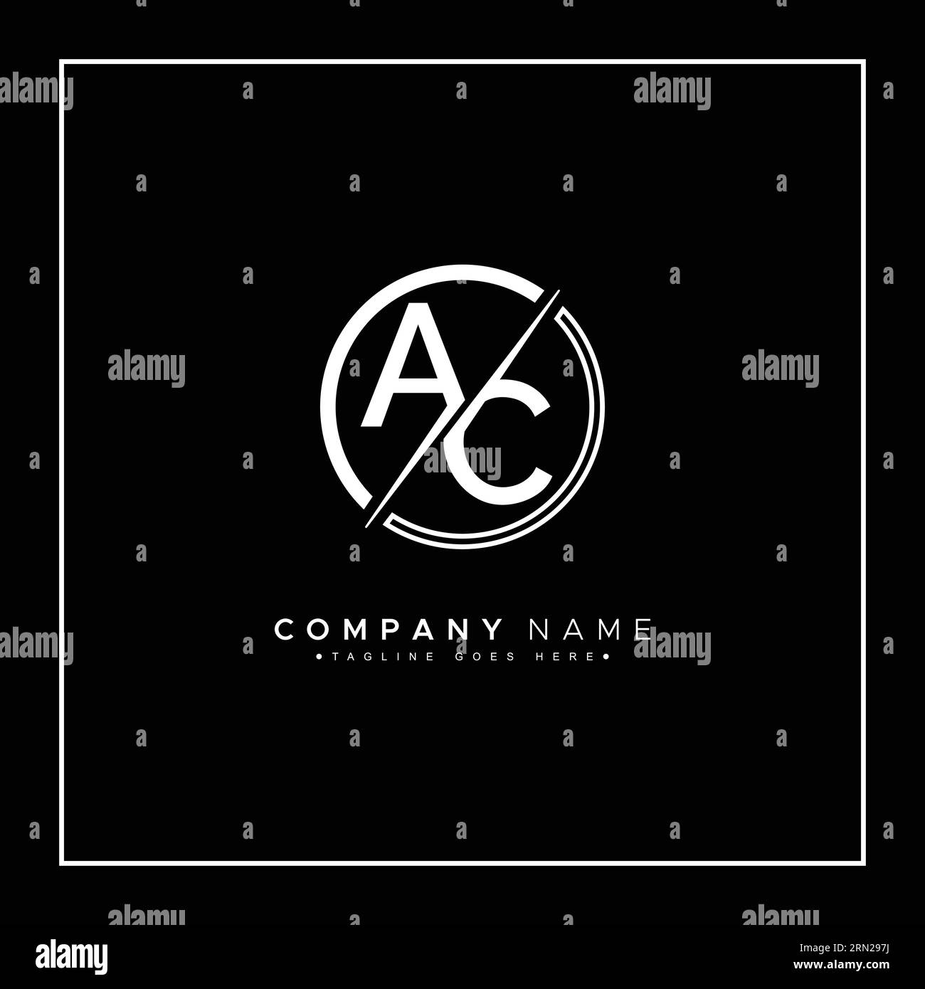Abstract Letter AC Logo - Initial Monogram Template for Alphabet A and ...