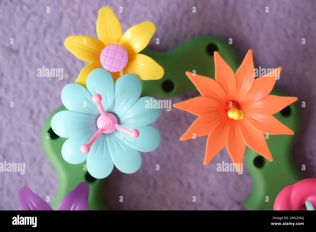 Colorful flower garden toys and planting tools. Garden themed toys for ...