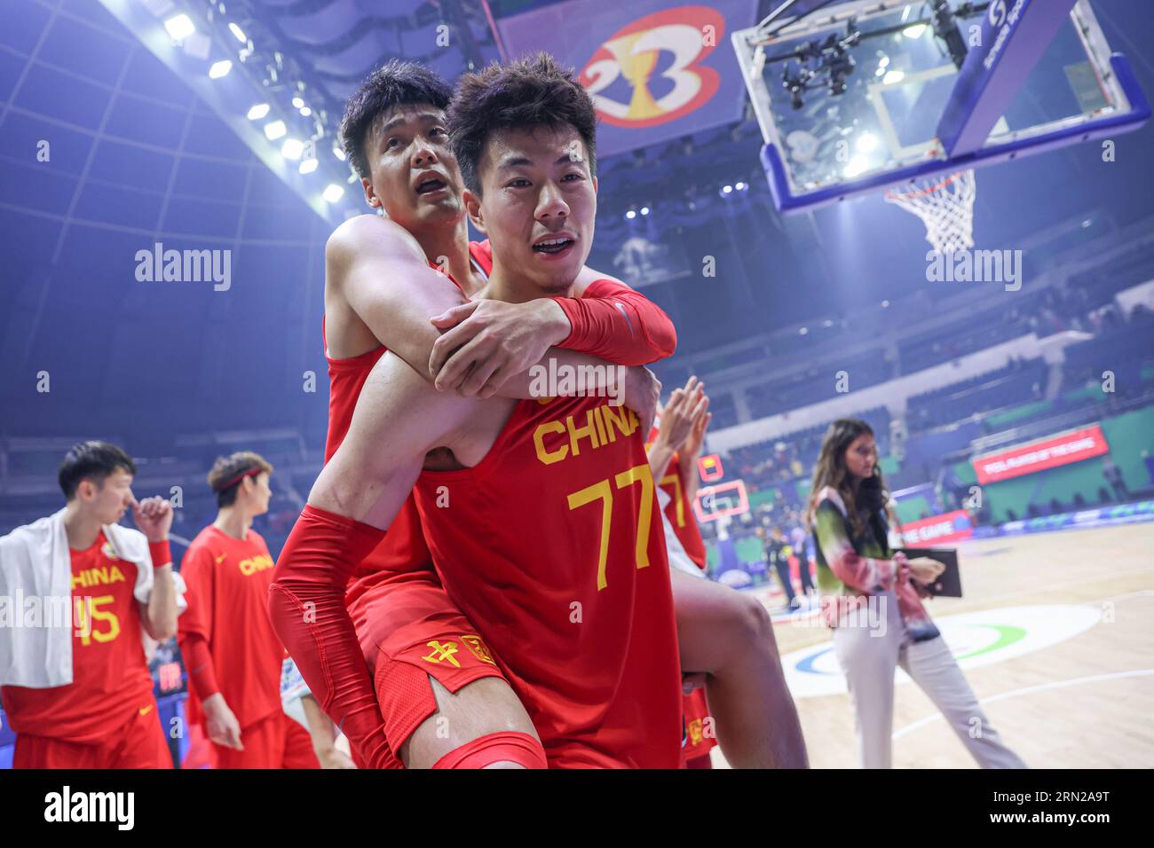 Manila, Philippines. 31st Aug, 2023. Zhang Zhenlin (Front) of China ...