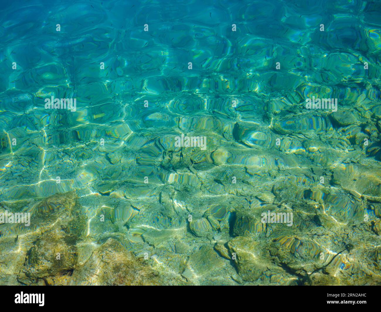 Underwater Sea - Deep clean With Blue Sun light. sea background in ...