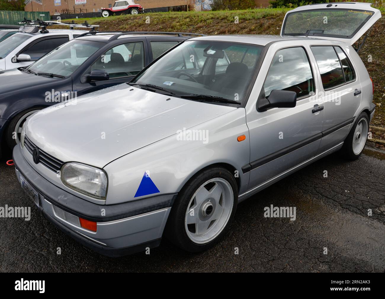 Volkswagen VW Golf Mk3 Mark iii lll Silver Vintage Retro Show Shine Day ...