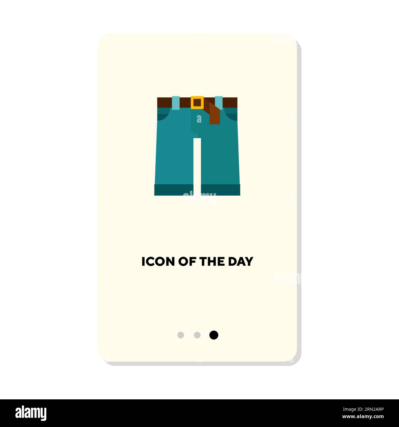 Man wearing denim shorts Stock Vector Images - Alamy