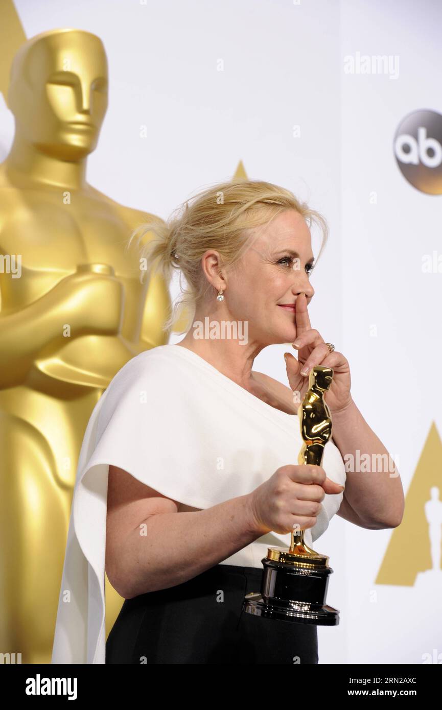 (150223) -- LOS ANGELES, Feb. 22, 2015 -- Actress Patricia Arquette ...