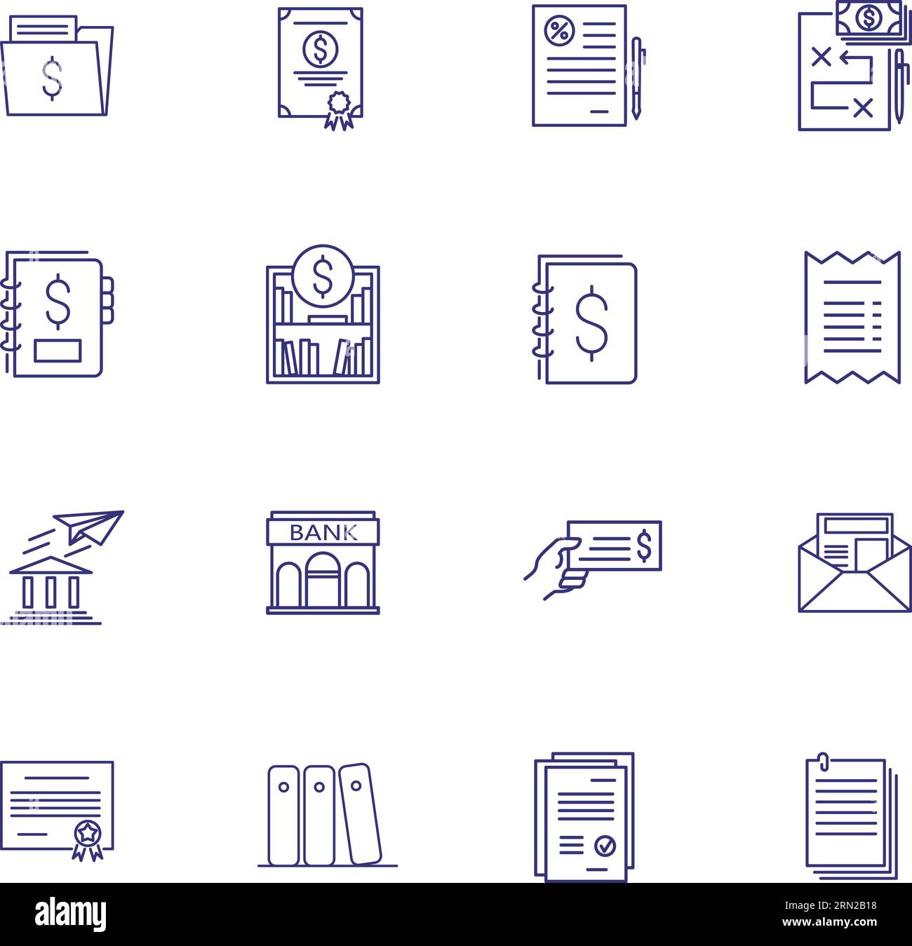 To bank documents Stock Vector Images - Alamy