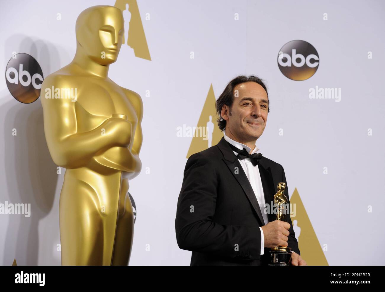 (150223) -- LOS ANGELES, Feb. 22, 2015 -- Composer Alexandre Desplat ...