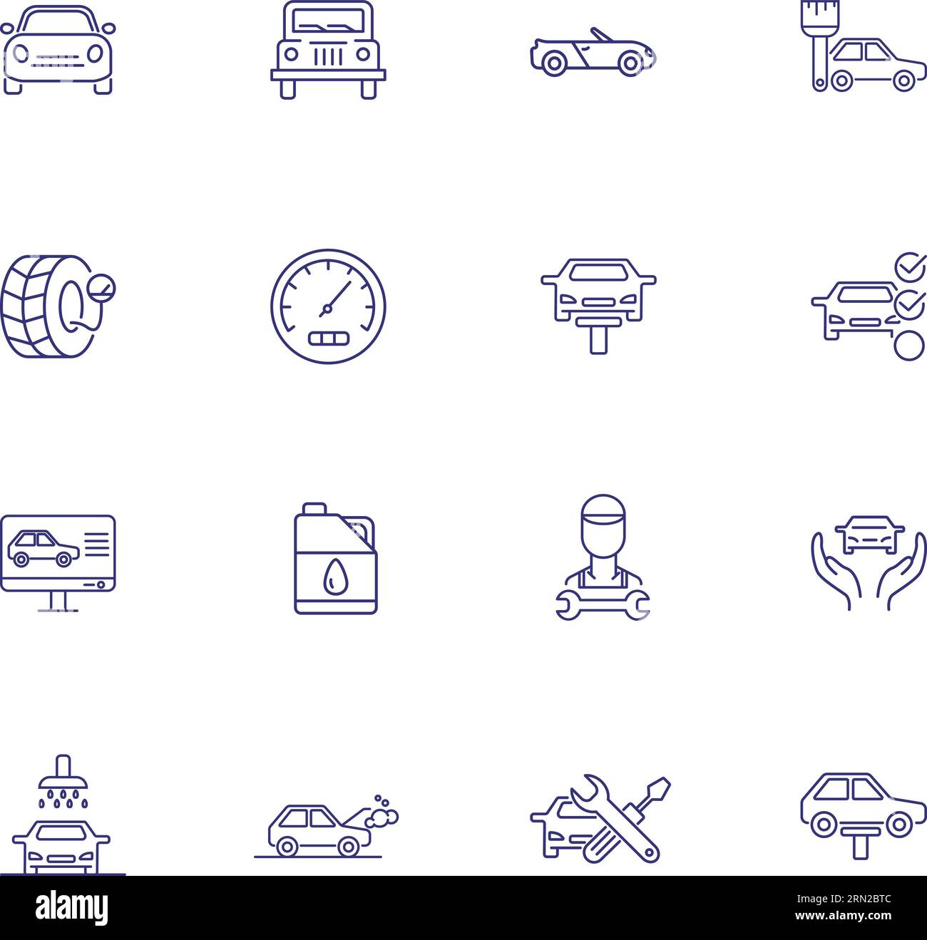 Car repair icon set Stock Vector Image & Art - Alamy