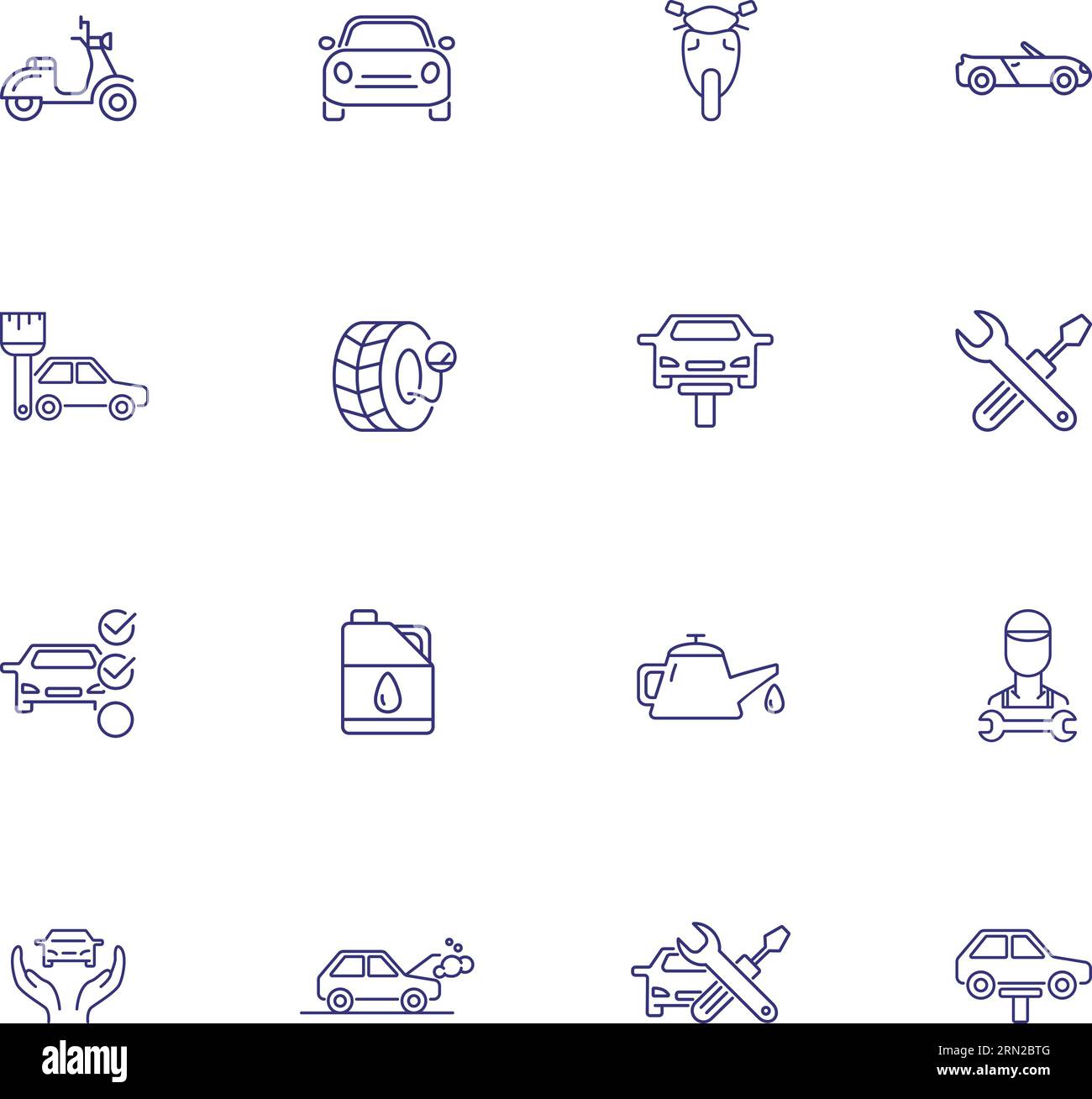 Routine road maintenance Stock Vector Images - Alamy