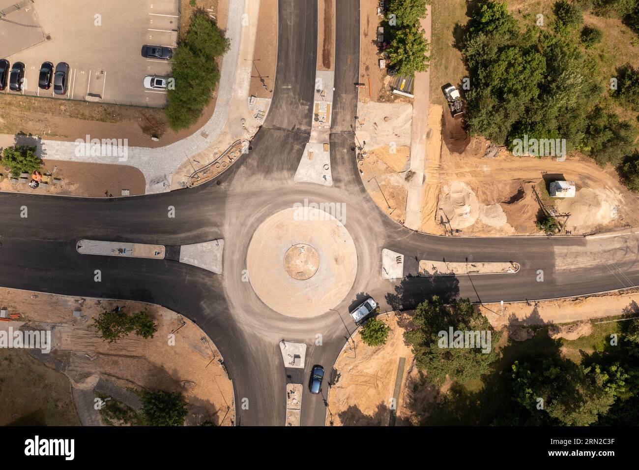 Flyover traffic roundabout interchange road hi-res stock photography ...