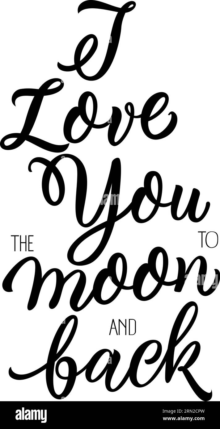 Love to the moon and back Cut Out Stock Images & Pictures - Alamy