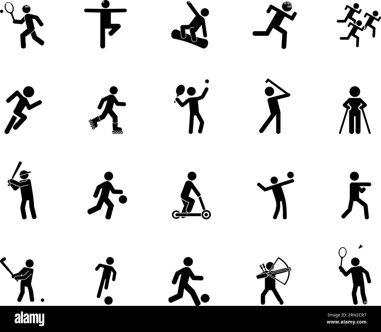 Sports activity icon set Stock Vector Image & Art - Alamy