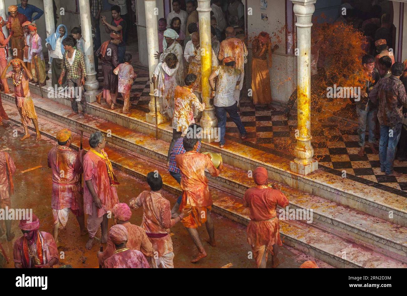 India mathura lathmr hi-res stock photography and images - Alamy