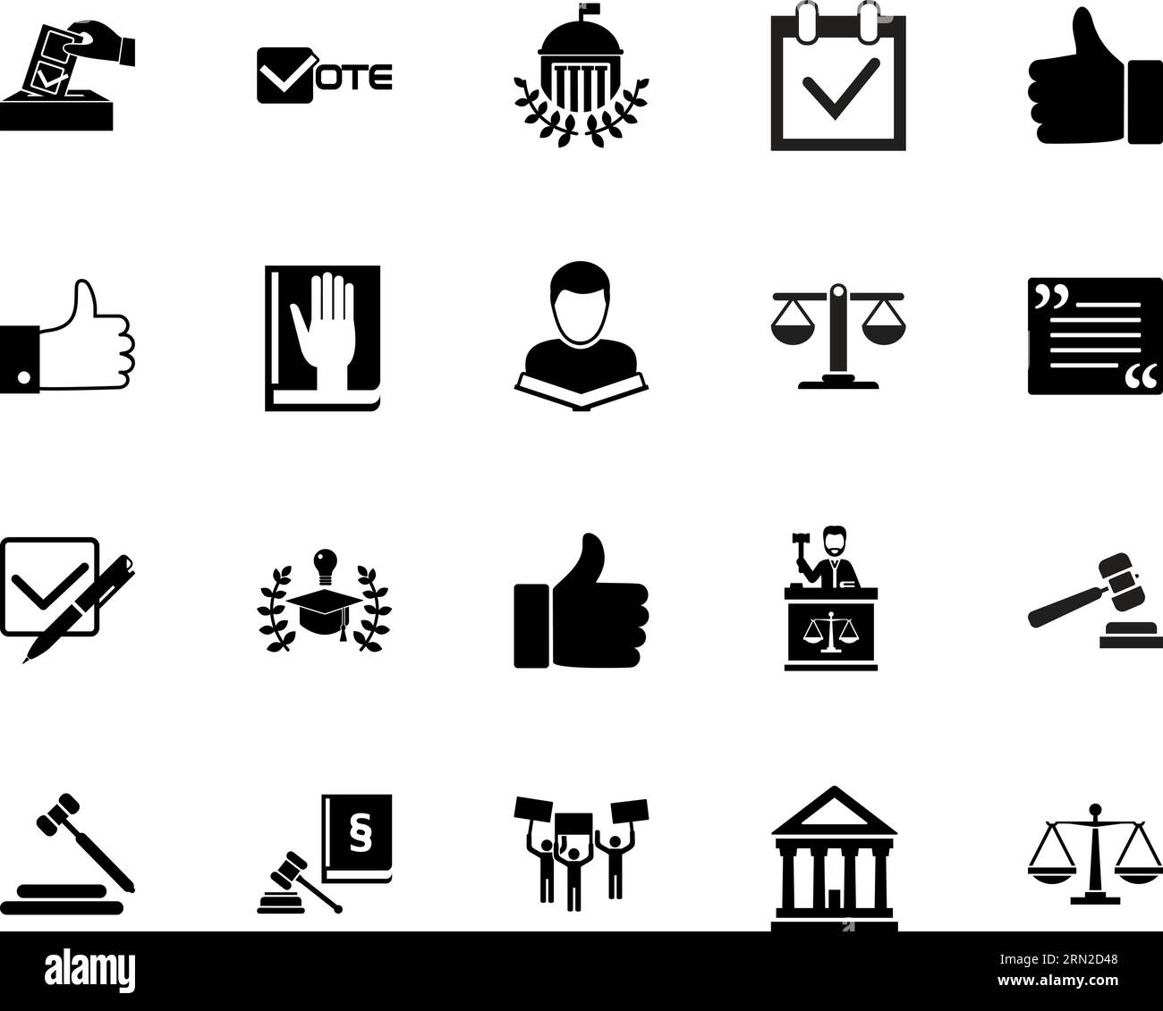 Politics icon set Stock Vector Image & Art - Alamy