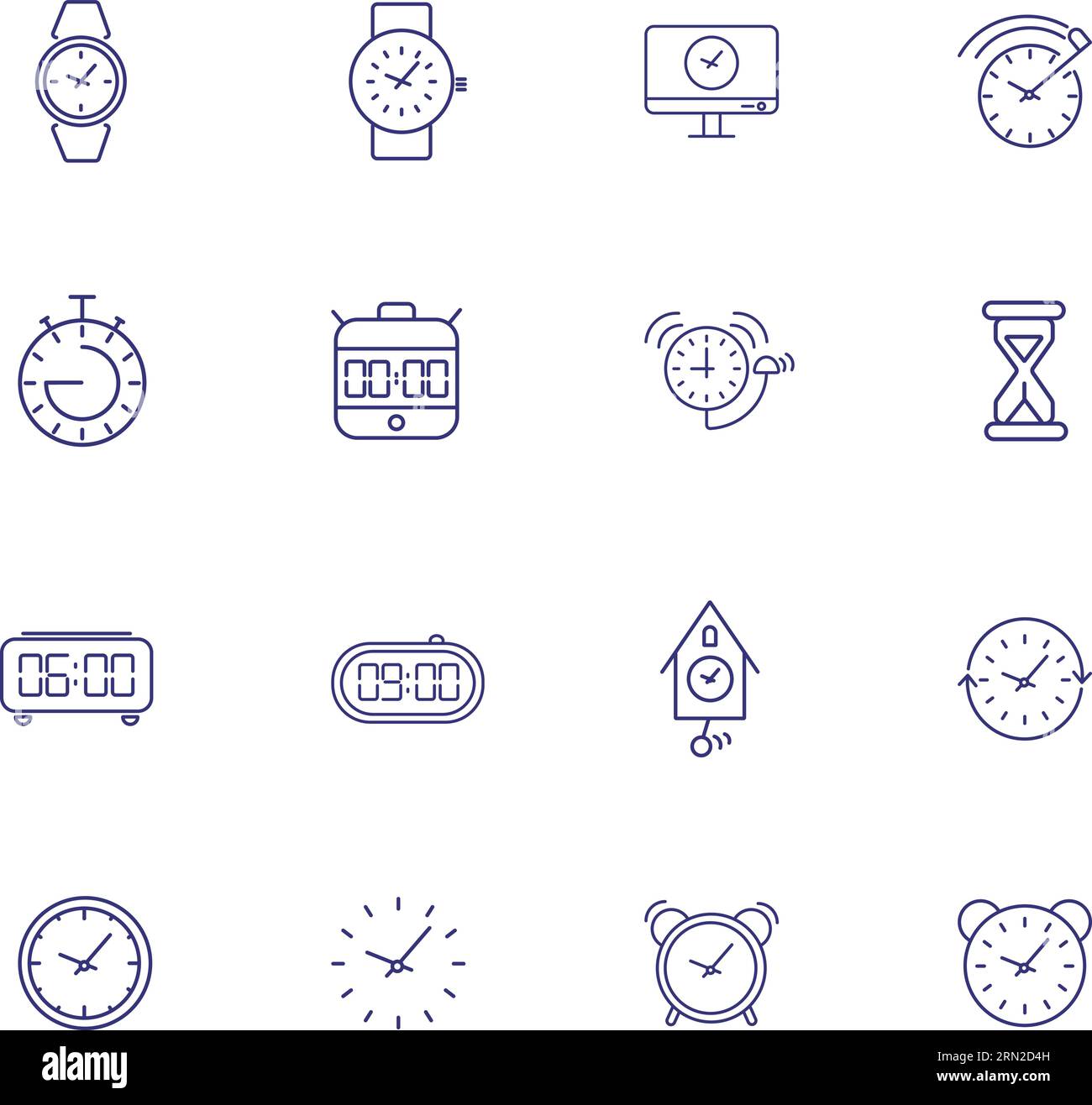 Time line icon set Stock Vector Image & Art - Alamy