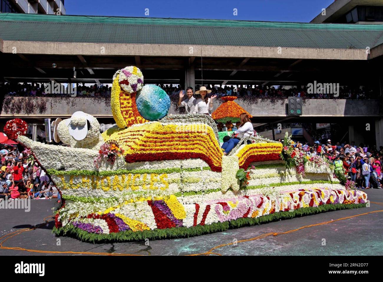 Photo taken on March 1, 2015 shows a flower float during a grand flower ...