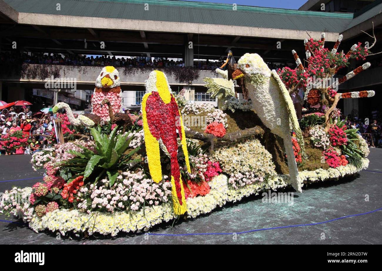 Photo taken on March 1, 2015 shows a flower float during a grand flower ...