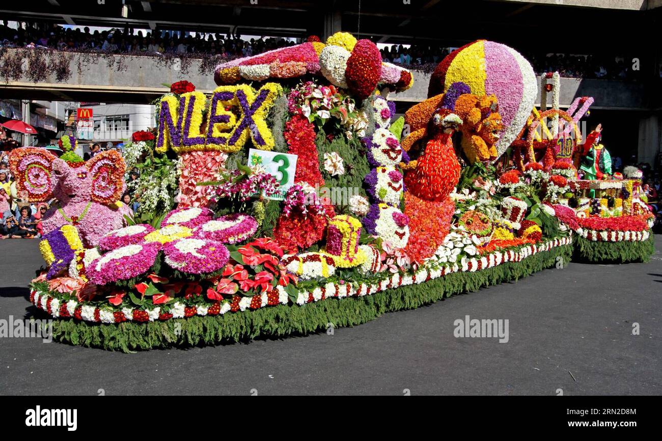 Photo taken on March 1, 2015 shows a flower float during a grand flower ...