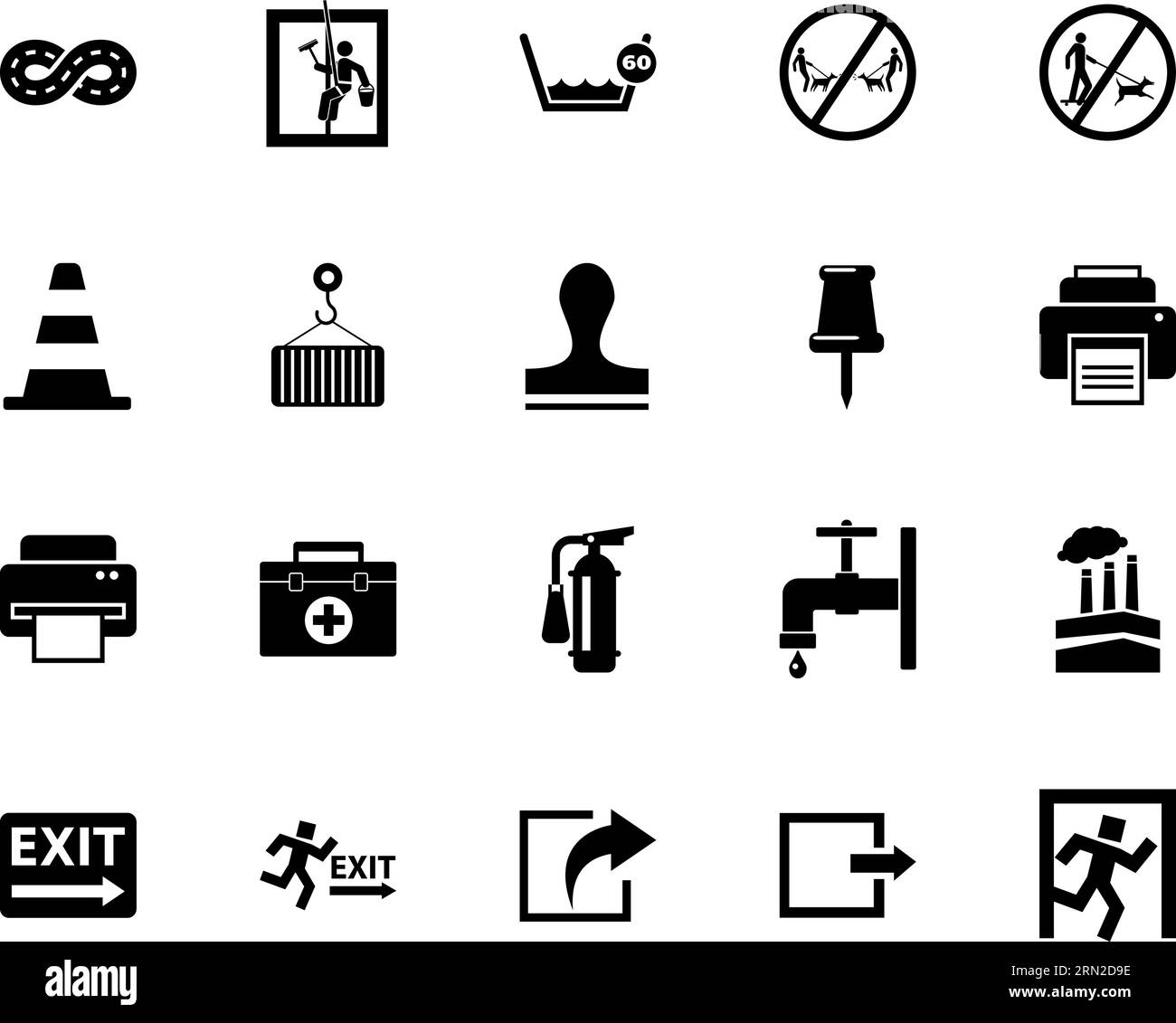 Work icon set Stock Vector Image & Art - Alamy