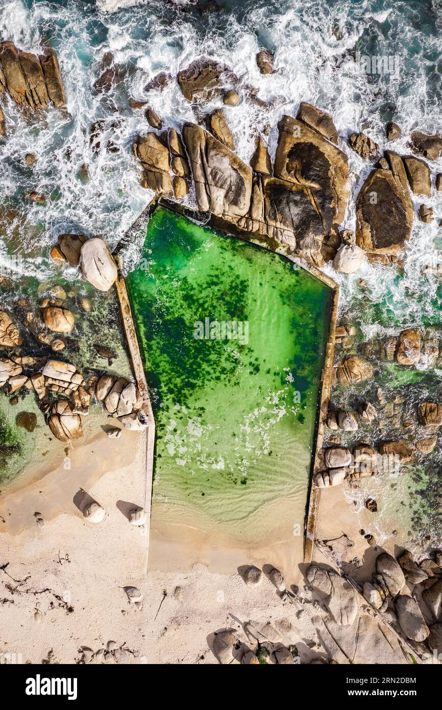 Aerial View of Maiden's Cove Tidal Pool in Clifton, Cape Town, South ...