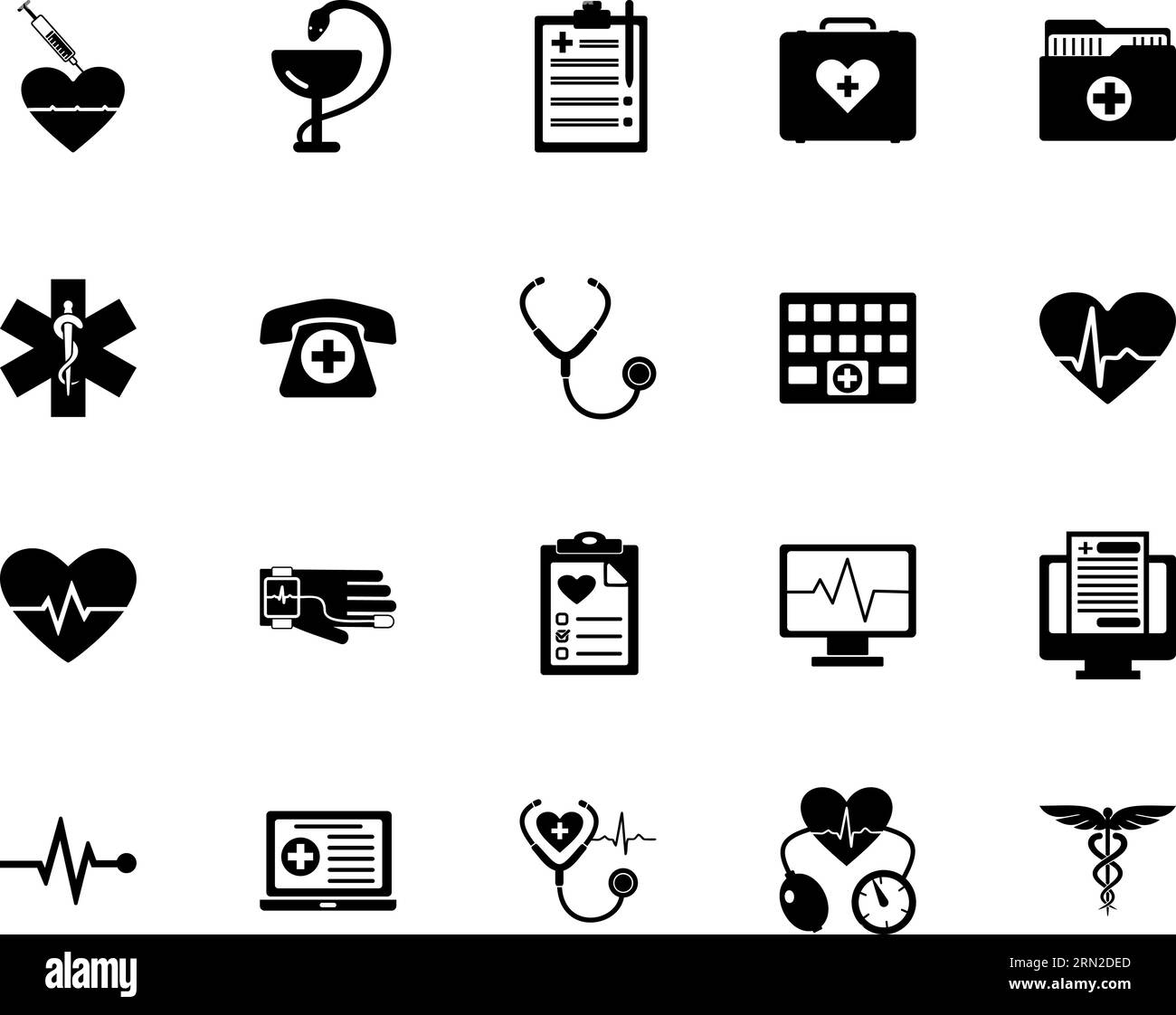 Hospital icon set Stock Vector Image & Art - Alamy