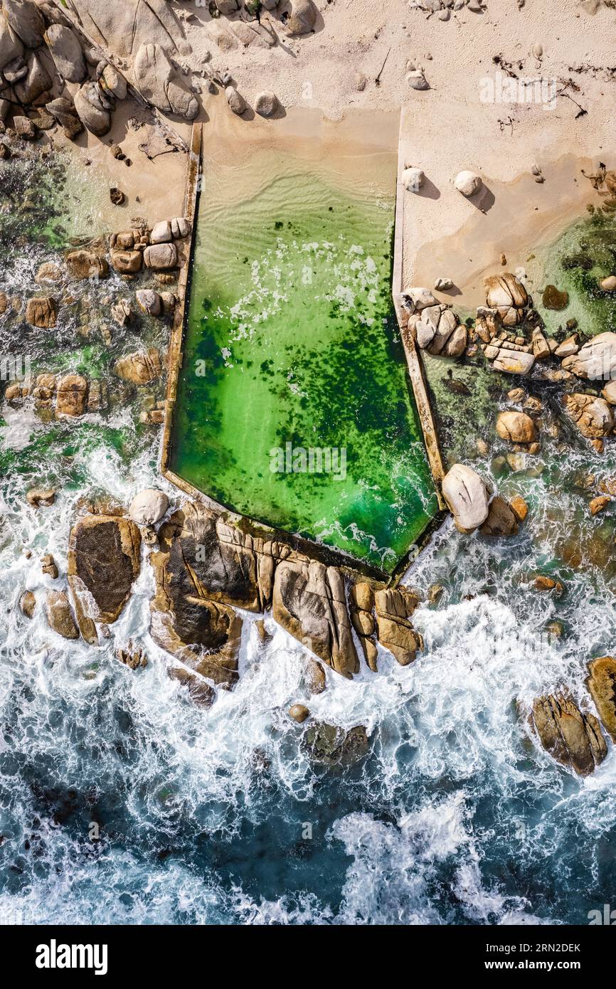Aerial View of Maiden's Cove Tidal Pool in Clifton, Cape Town, South ...
