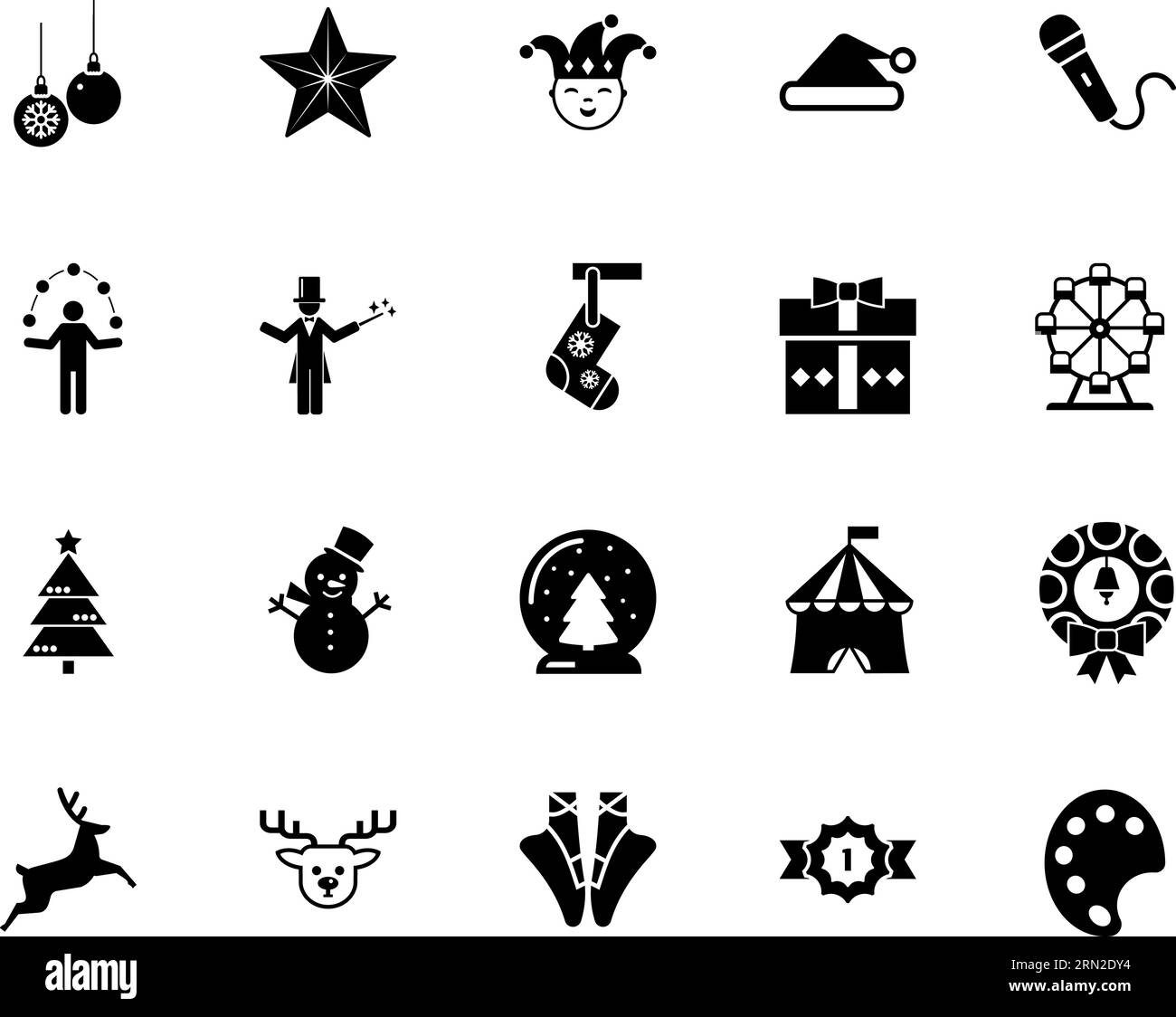 Winter carousel Stock Vector Images - Alamy