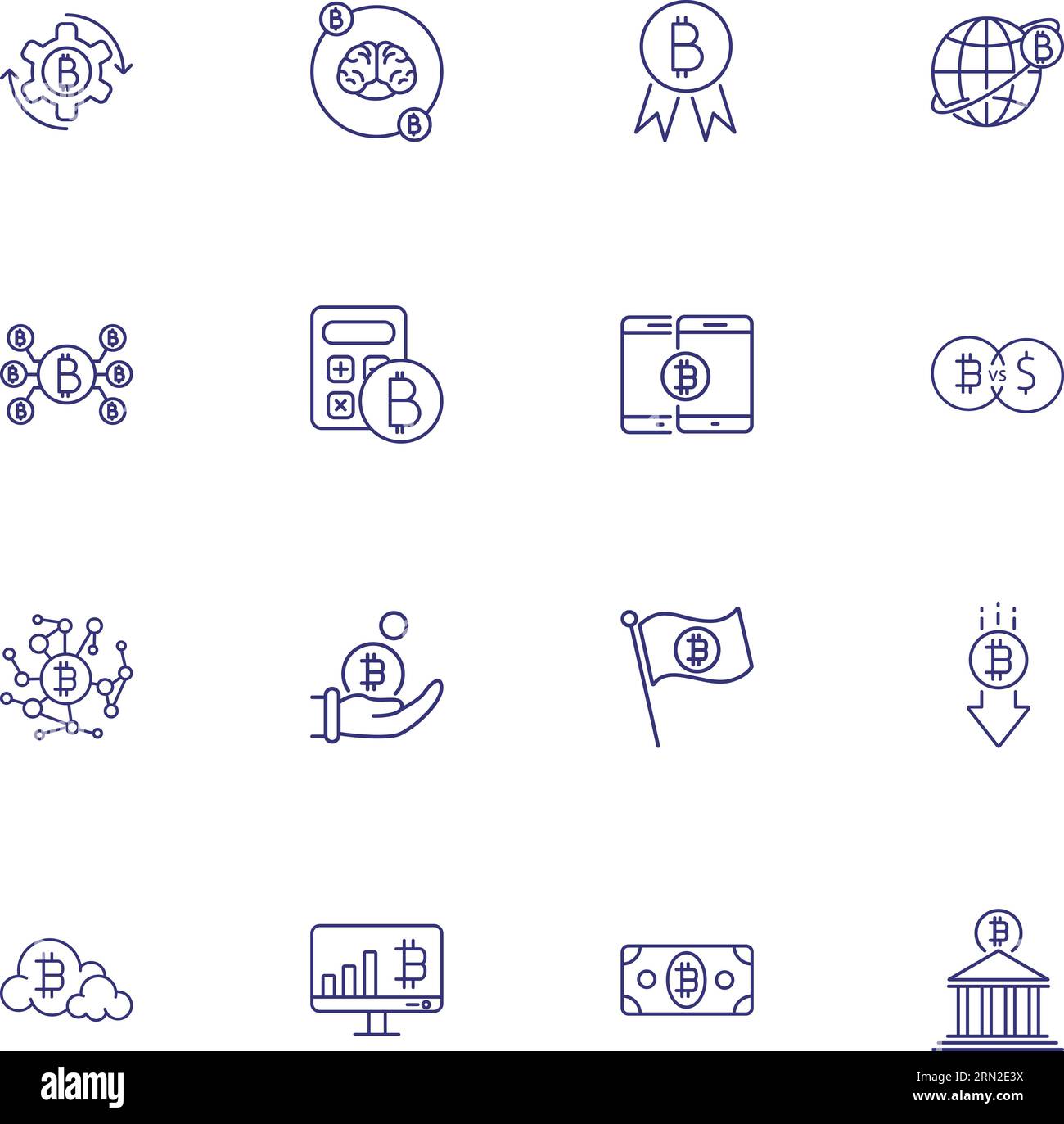 Internet mining icon set Stock Vector Image & Art - Alamy